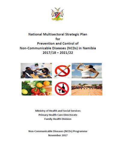 National Multisectoral Strategic Plan for Prevention and Control of Non-Communicable Diseases ...